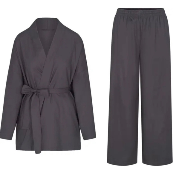 SKIMS | Intimates & Sleepwear | Nwt Skims Drapey Cotton Pj Set | Poshmark